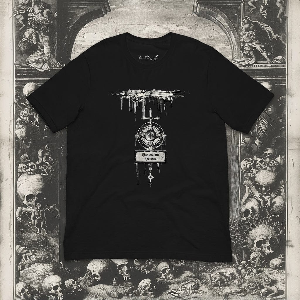 Transmutatio Obscura Graphic Tee - Dark Transformation Alchemical Desi ...